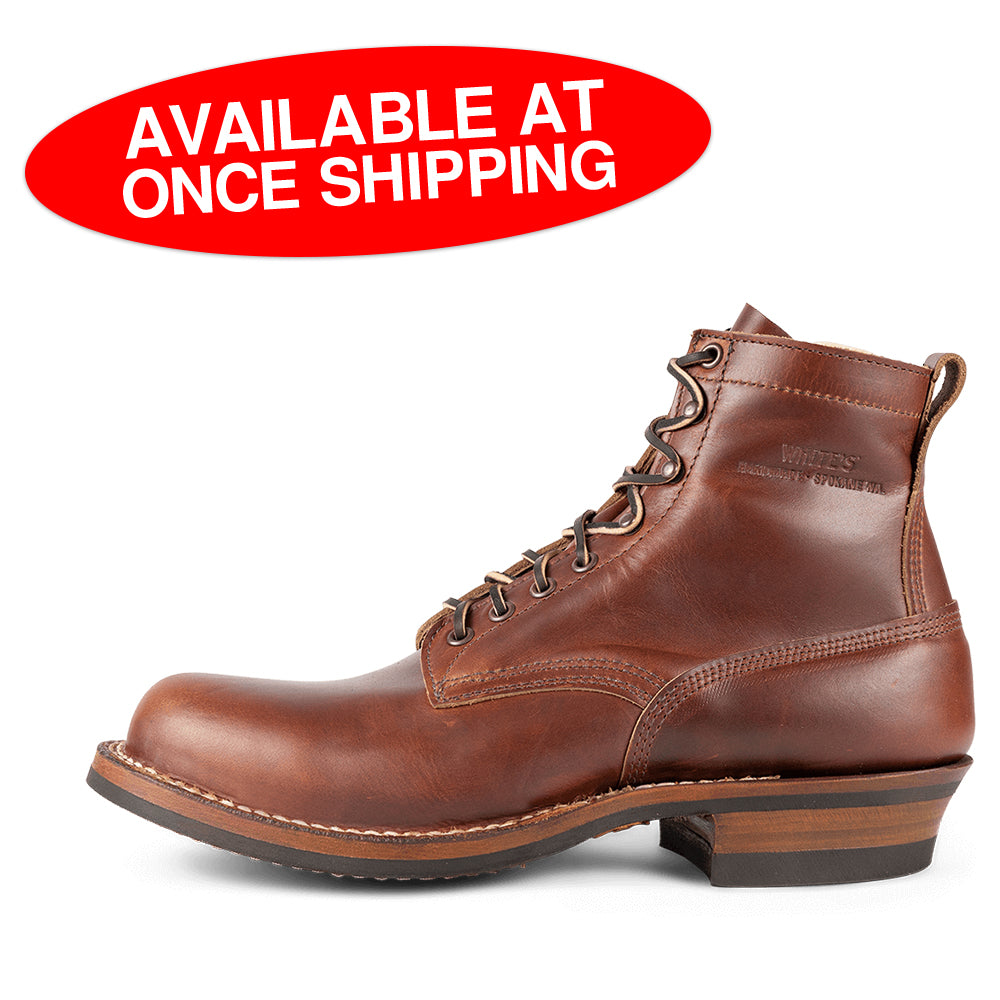 WHITE'S BOOT C350 CRUISER 6" BOOT (STITCH DOWN, DOUBLE SHOT LTHR, 4 CO ...